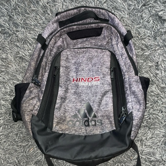 adidas | Bags | Adidas Hinds Track And Field Grey And Black Backpack ...